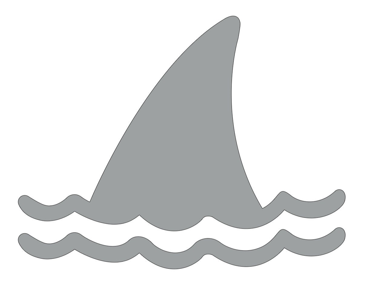 Shark Fin SVG - Etsy