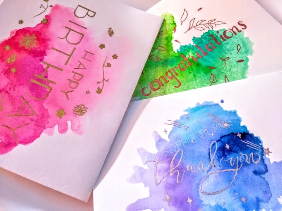 Colorful Cards - Etsy