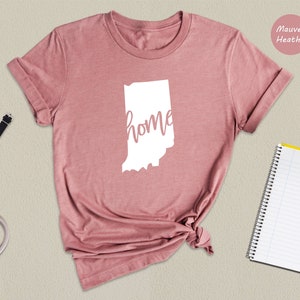 Indiana State Shirts, Indiana State Map Shirt, Indiana Travel Gifts ...