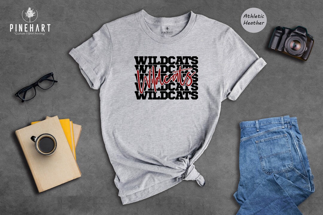 Wildcats Team Mascot T-shirt, Wildcats Team Gift, Wildcats Football Tee ...