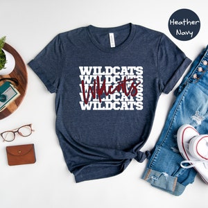Wildcats Team Mascot T-shirt Wildcats Team Gift Wildcats - Etsy