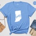 Indiana State Shirts Indiana State Map Shirt Indiana Travel - Etsy