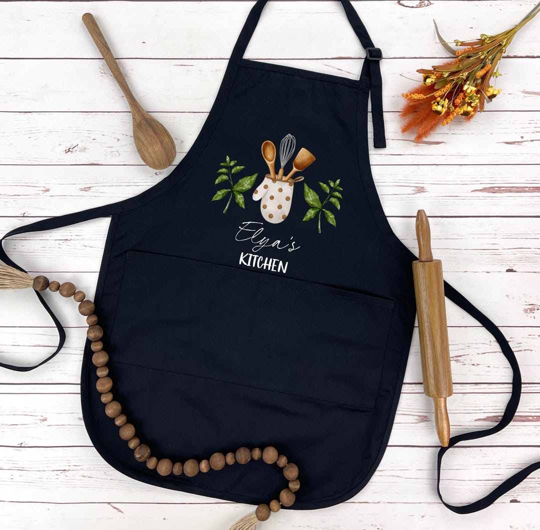 Customized Apron, Kitchening Apron, Personalized Gift, Cute Apron for Women Men, Cute Kitchen ...