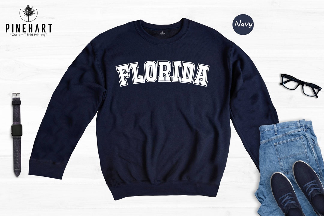 Florida Sweatshirt Florida Sweater Florida Crewneck - Etsy UK
