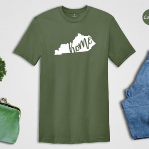 Kentucky State Shirts, Kentucky State Map Shirt, Kentucky Travel Gifts ...
