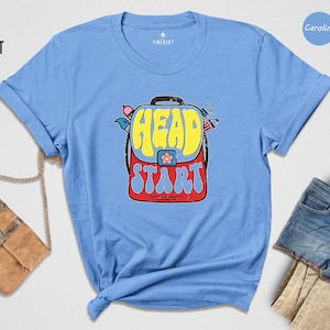 Retro Head Start Tee, First Day of School, Head Start Shirt ...