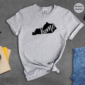 Kentucky State Shirts, Kentucky State Map Shirt, Kentucky Travel Gifts ...