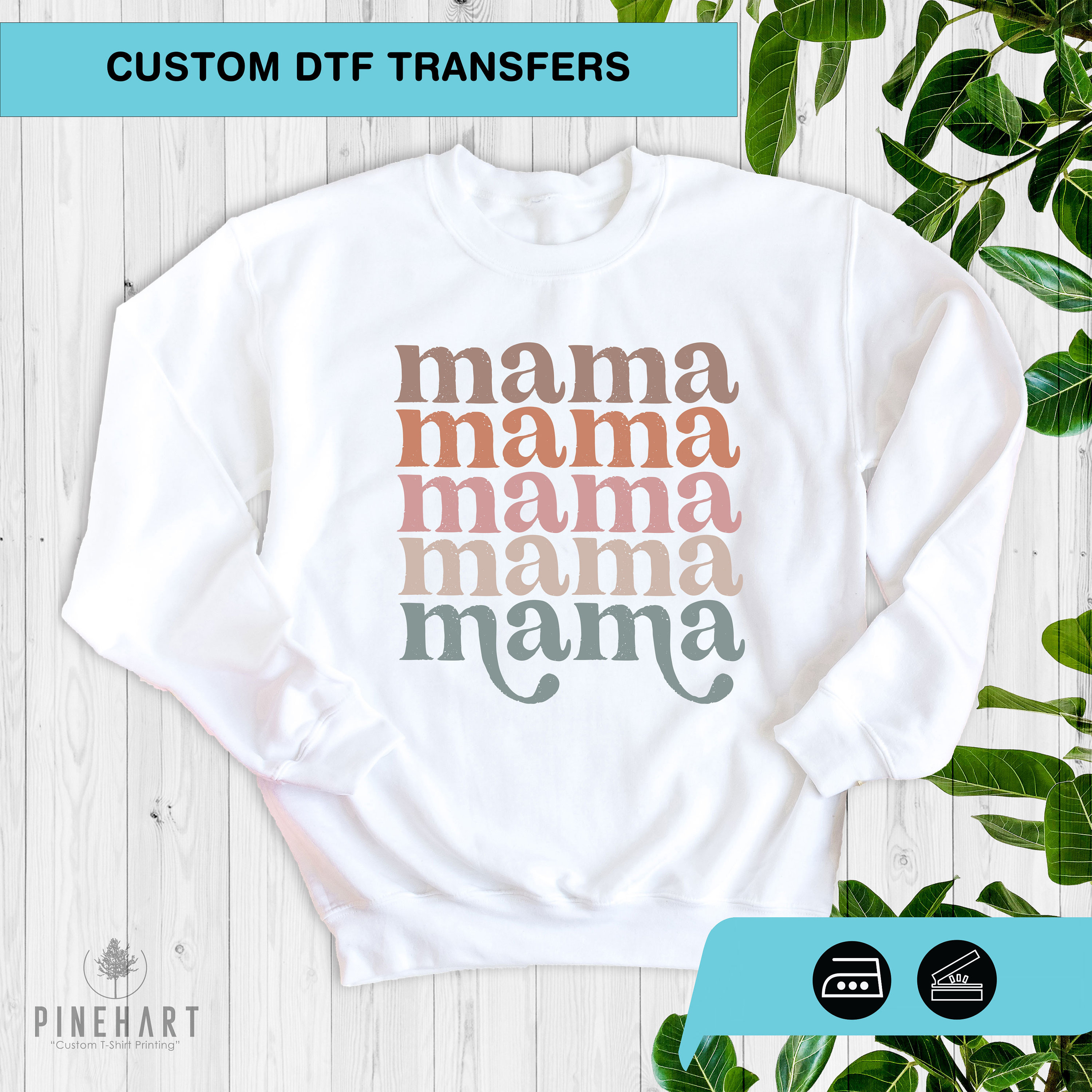 Custom DTF Transfers Full Color Heat Transfer Personalized - Etsy