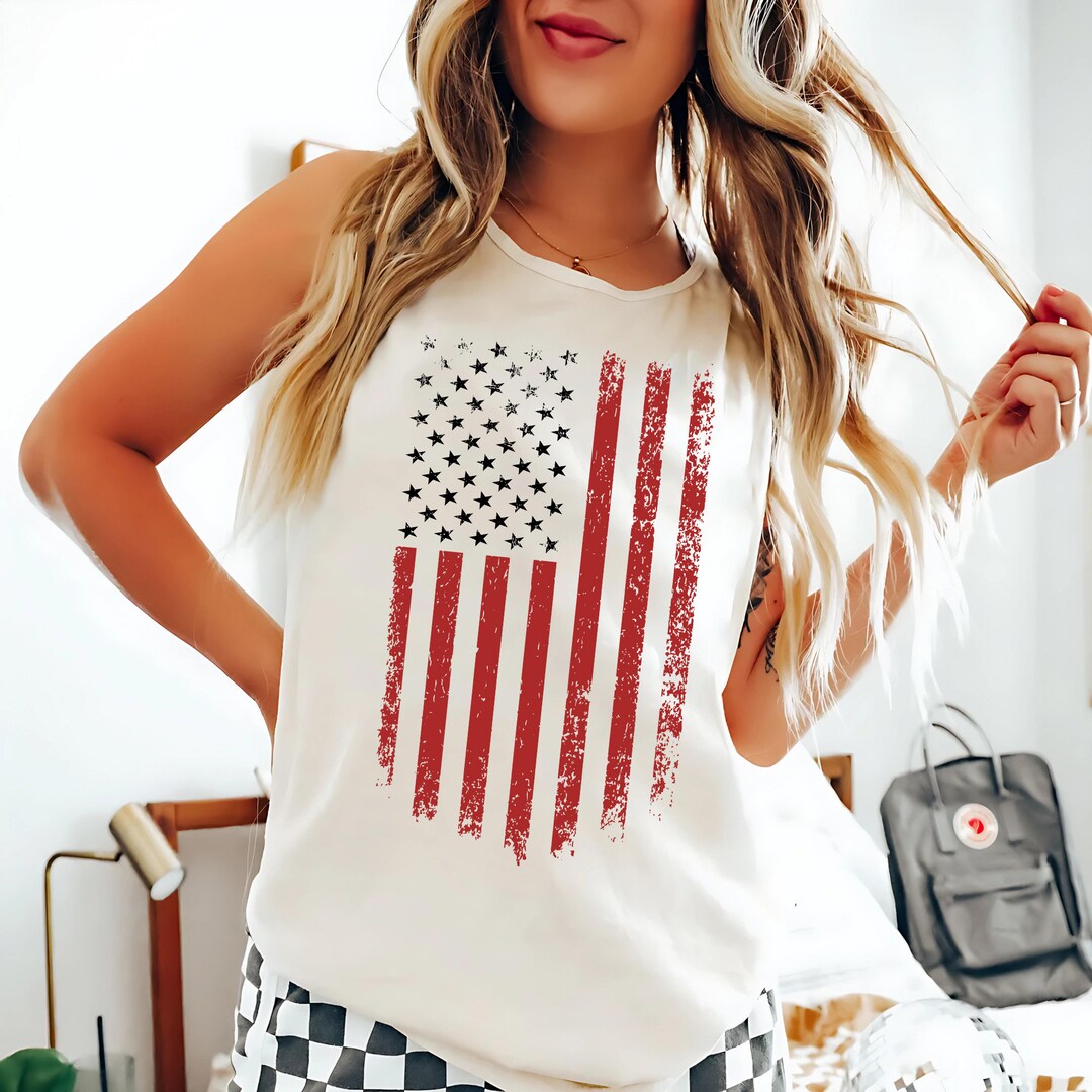 American Flag Tank Top, July 4th Tank Top, Usa Tank Top, Fourth of July ...