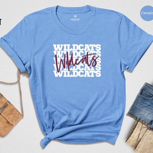 Wildcats Team Mascot T-shirt, Wildcats Team Gift, Wildcats Football Tee ...