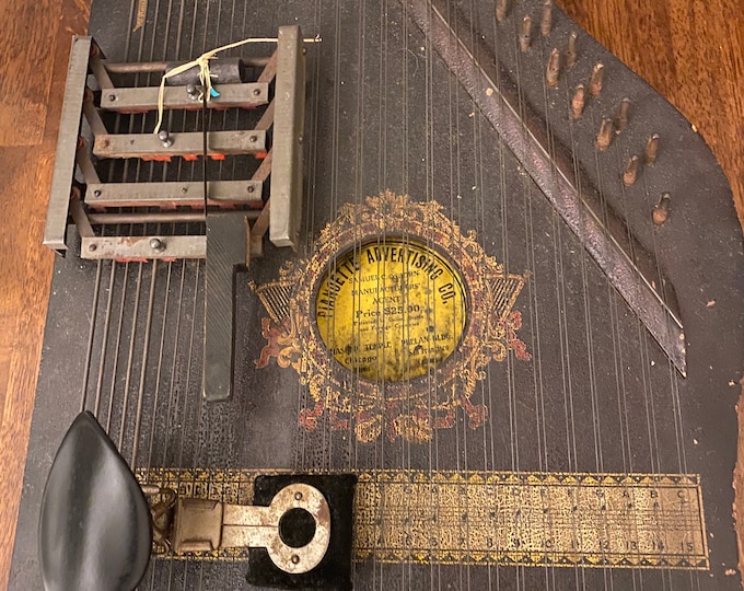 Vintage Autoharp Harbert Italiana Junior Zither, Milano Italy. Greek ...