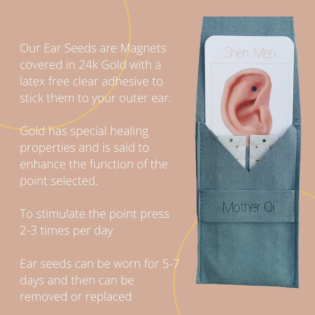 24k Gold Ear Seeds 40 Pack Self Care Acupressure Ear Seeds | Etsy