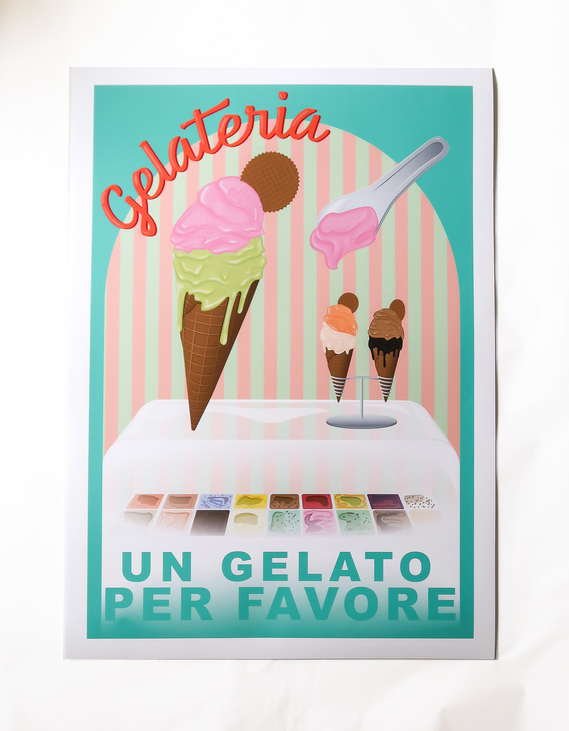 Ice Cream Print Dessert Wall Art Gelato Limited Edition Art Print Only ...