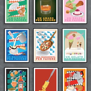 Un Caffè per Favore - Limited Edition Art Print - Coffee Poster ...
