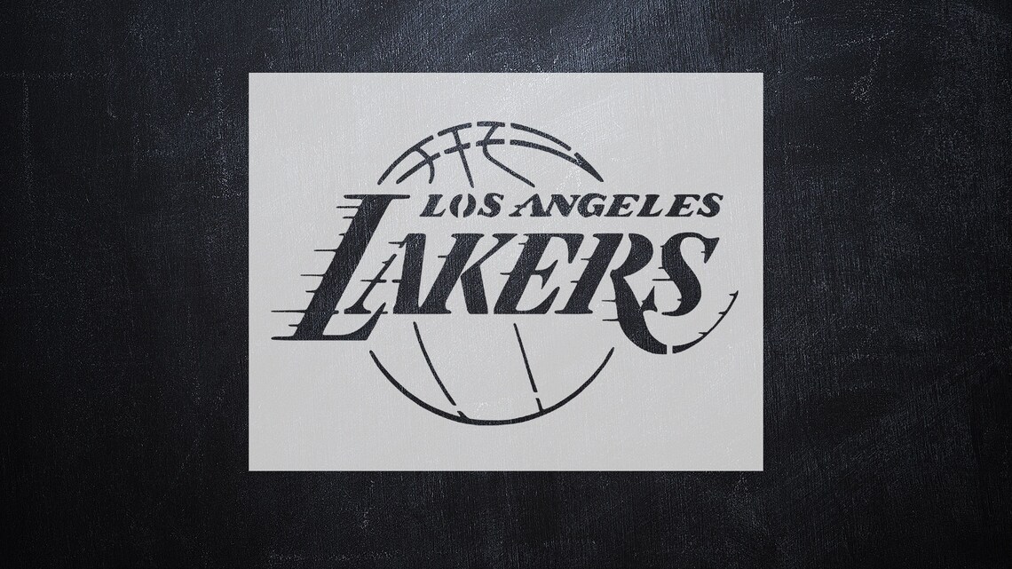 LA Lakers Logo Stencil Reusable Plastic or Vinyl FAST | Etsy