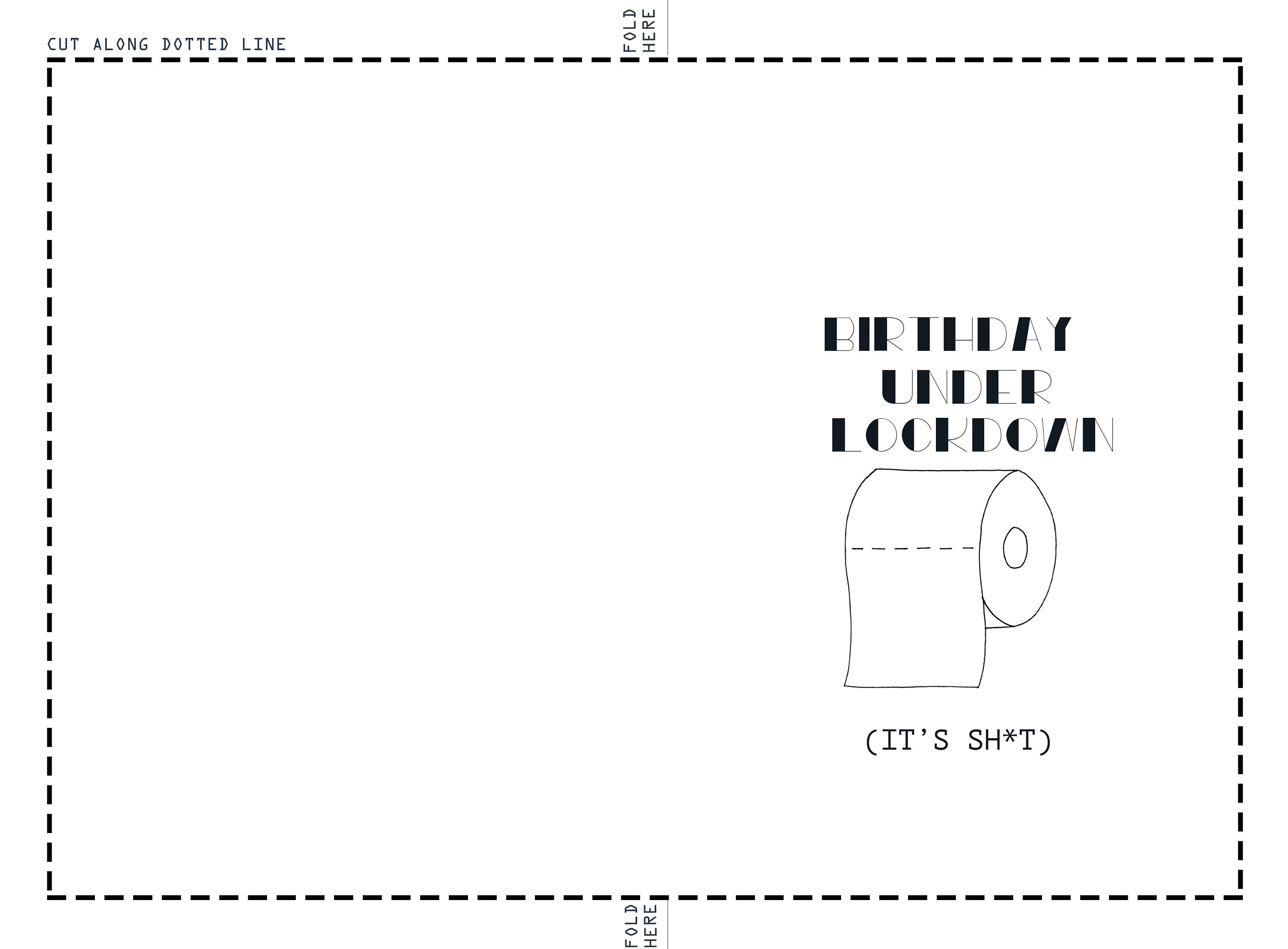 Digital Download Funny Birthday Card | Isolation Card | Lockdown Card ...