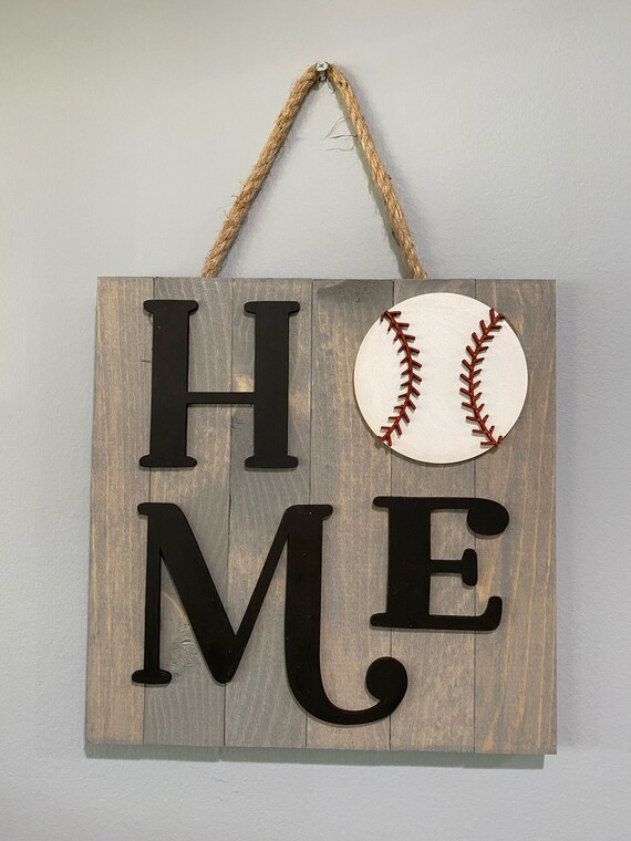 Baseball Home Sign - Etsy