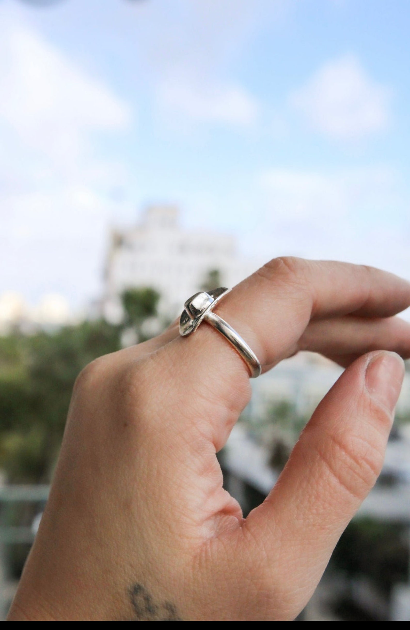 Sterling Silver Cowboy Hat Ring - Etsy