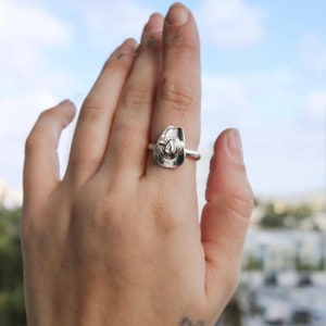 Sterling Silver Cowboy Hat Ring - Etsy