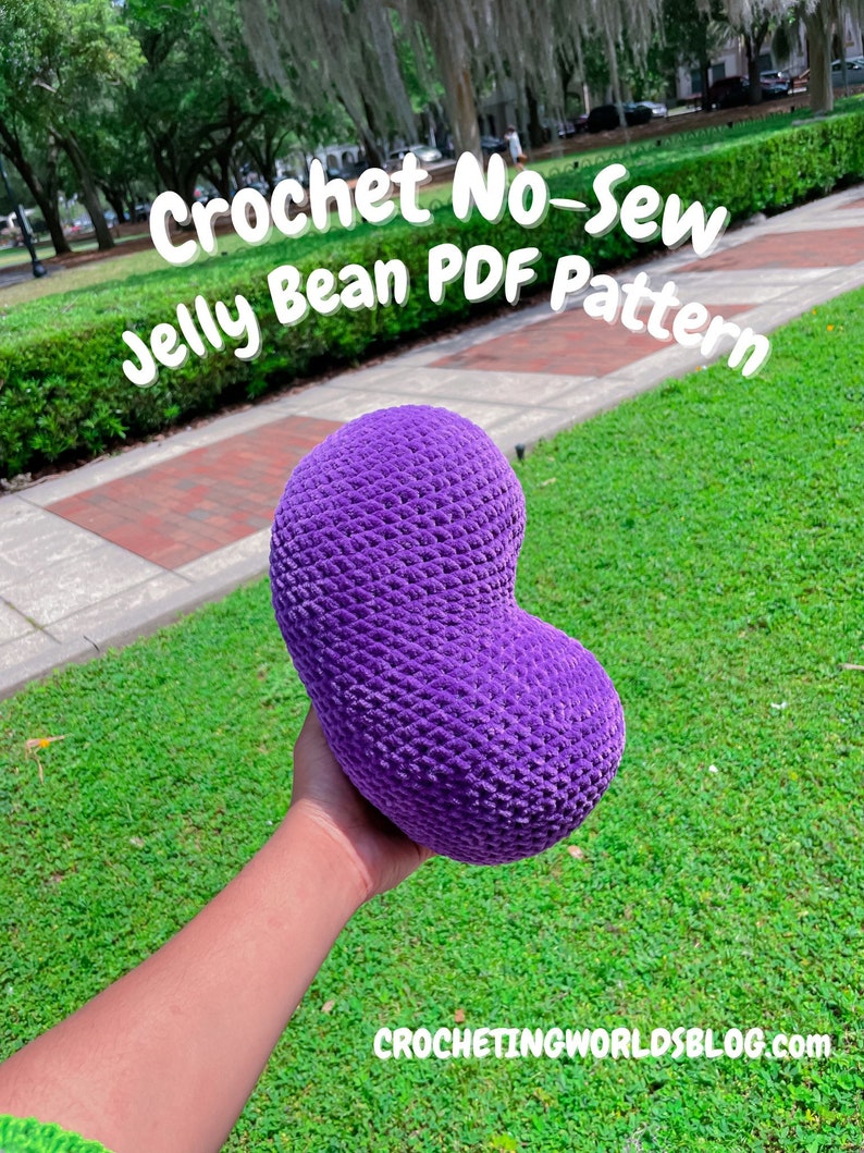 Jelly Bean Crochet PDF Pattern Crochetingworlds - Etsy