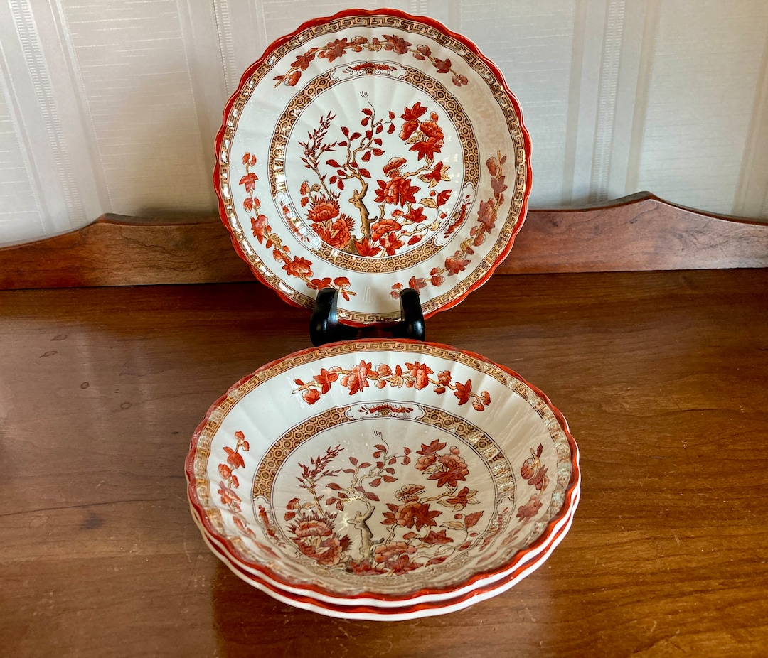 Set(3) Copeland Spode INDIAN TREE Cereal Bowls Old Mark - Etsy