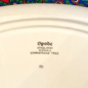 Spode Christmas Tree Pattern Large 10 3/4 Dinner Plates Made in England ...