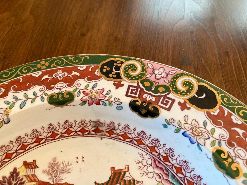 Antique Ashworth Brothers Ironstone "pekin Japan" Large 10 1/2" Soup ...