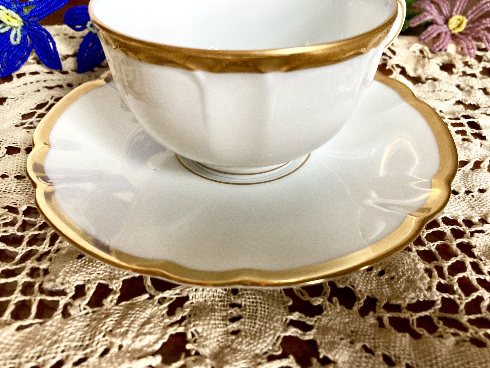 Stunning Robert Haviland & C.parlon COLETTE GOLD Cup and Saucers - Etsy