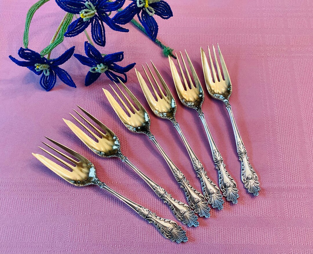 Set(6) Antique Rogers & Hamilton RAPHAEL Silver Plate Salad Forks - Etsy