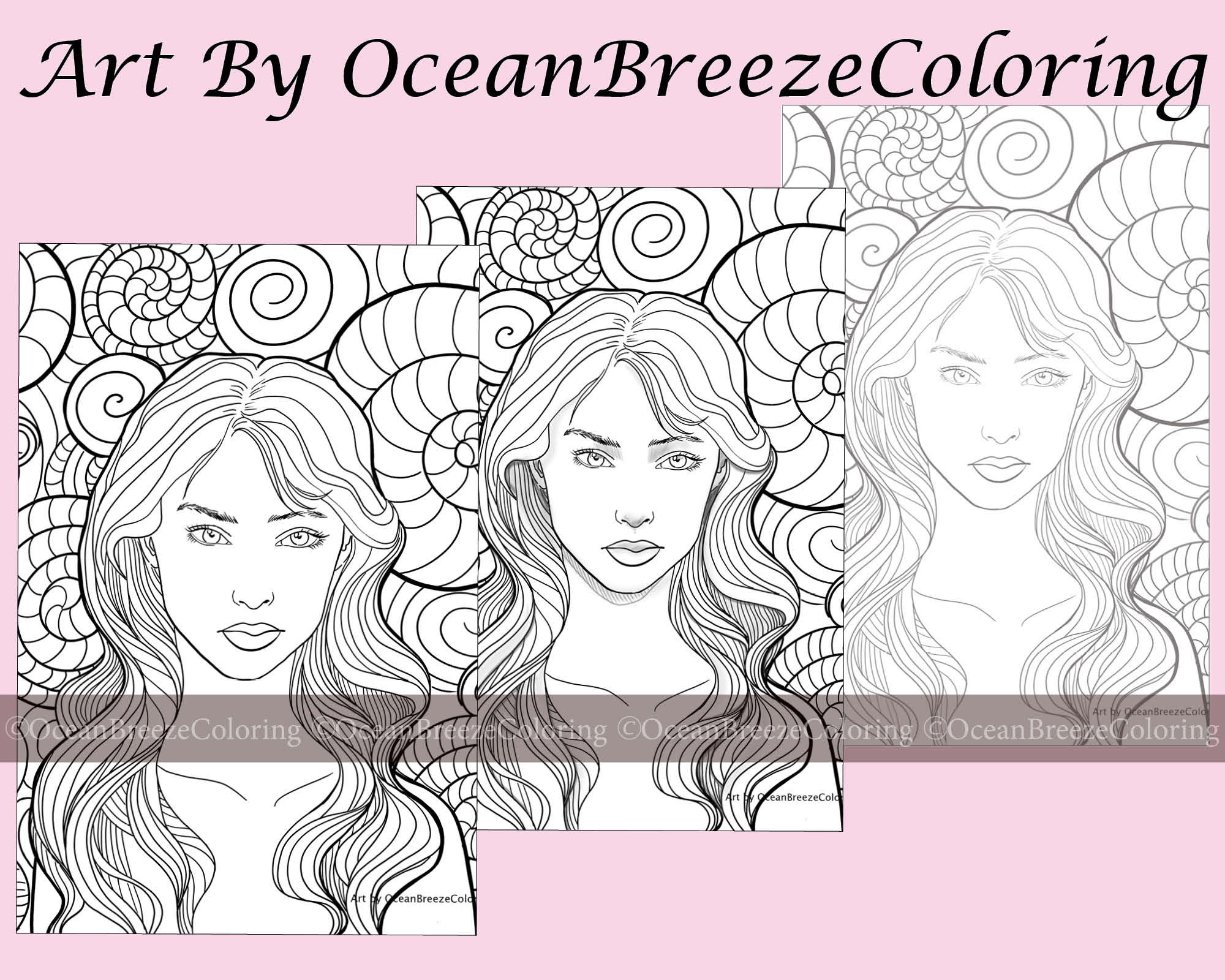 Lady Candyland Printable Coloring Page - Etsy