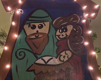 Nativity Tree Topper - Etsy