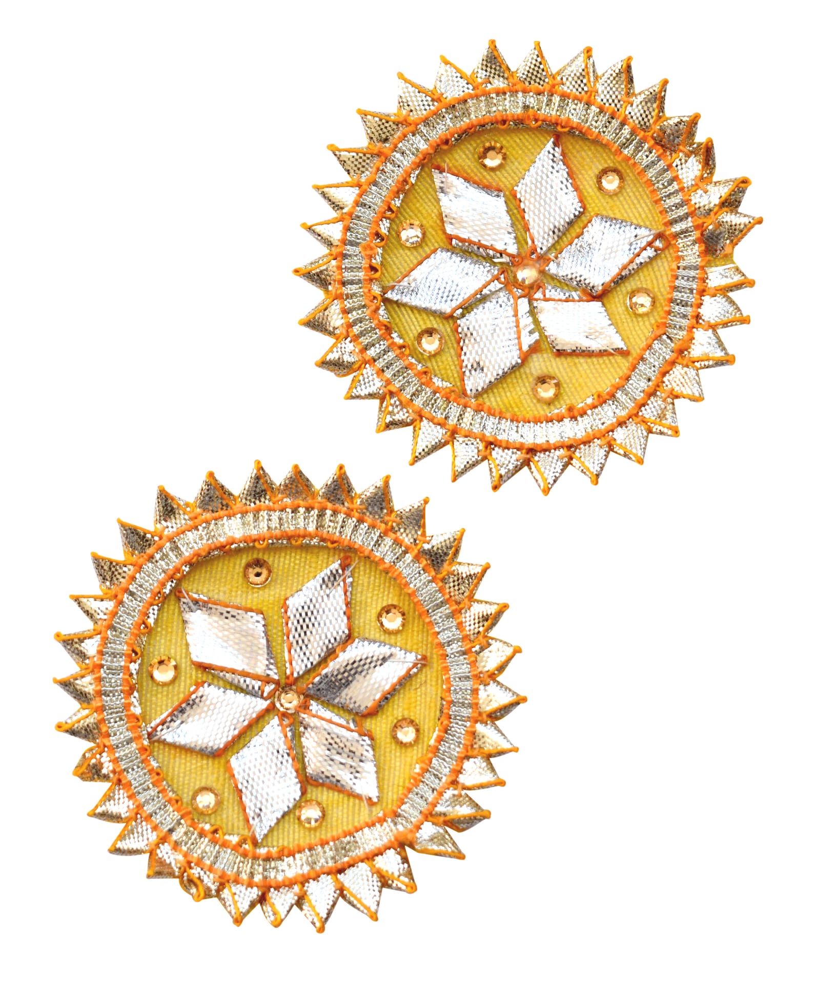 Gota Patti Handwork Patch, Floral Appliques, Ethnic Embellishments ...
