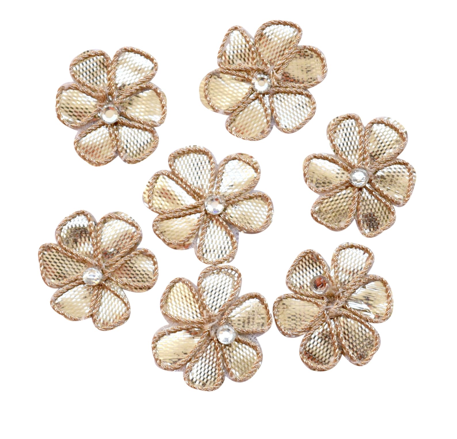 Gota Patti Handwork Patch, Floral Appliques, Ethnic Embellishments ...