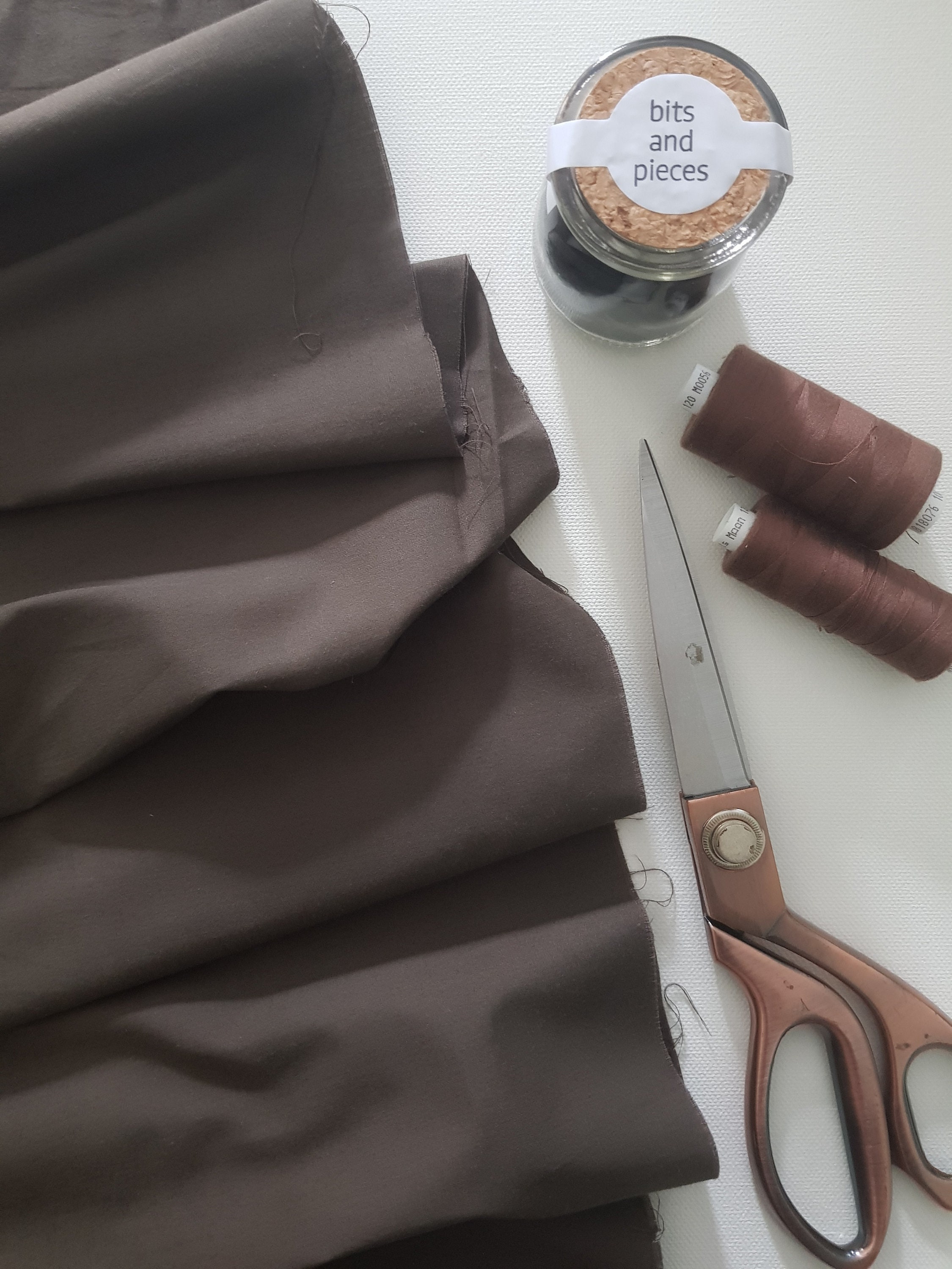Brown Cotton Fabric Dressmaking Dress Shirt Sewing Crafts - Etsy.de