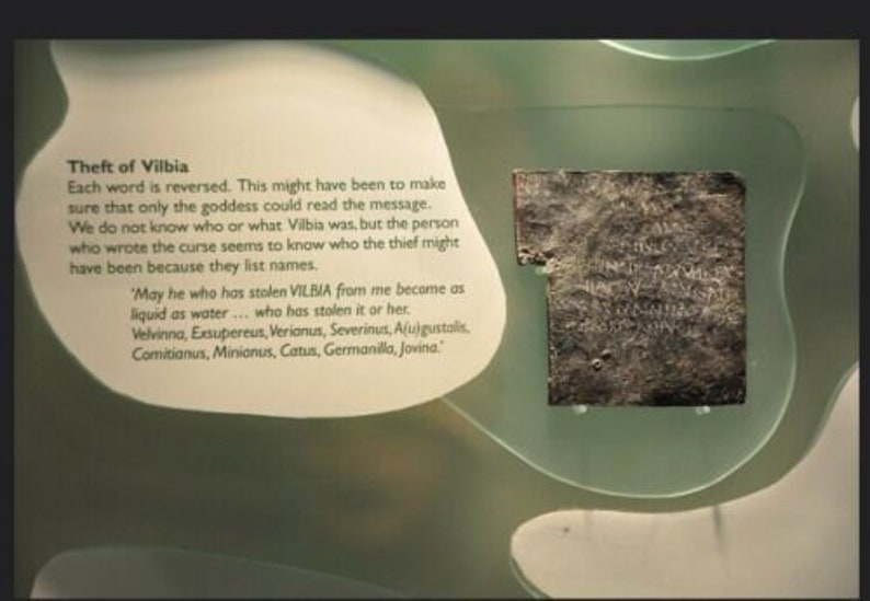 Bath Vilbia Curse Tablet Replica Lead Magic Roman Latin - Etsy UK