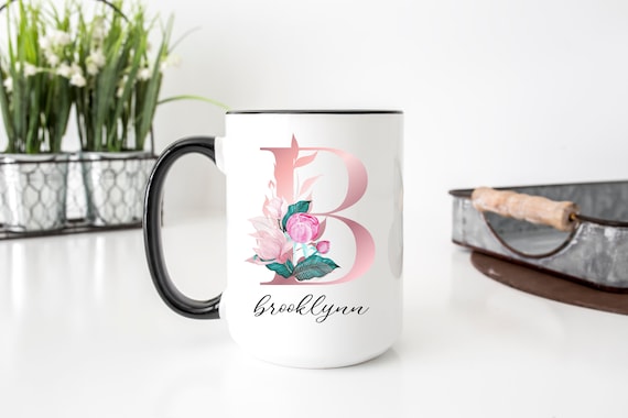Personalized Mug Letter B Name Custom Gift Personalized - Etsy