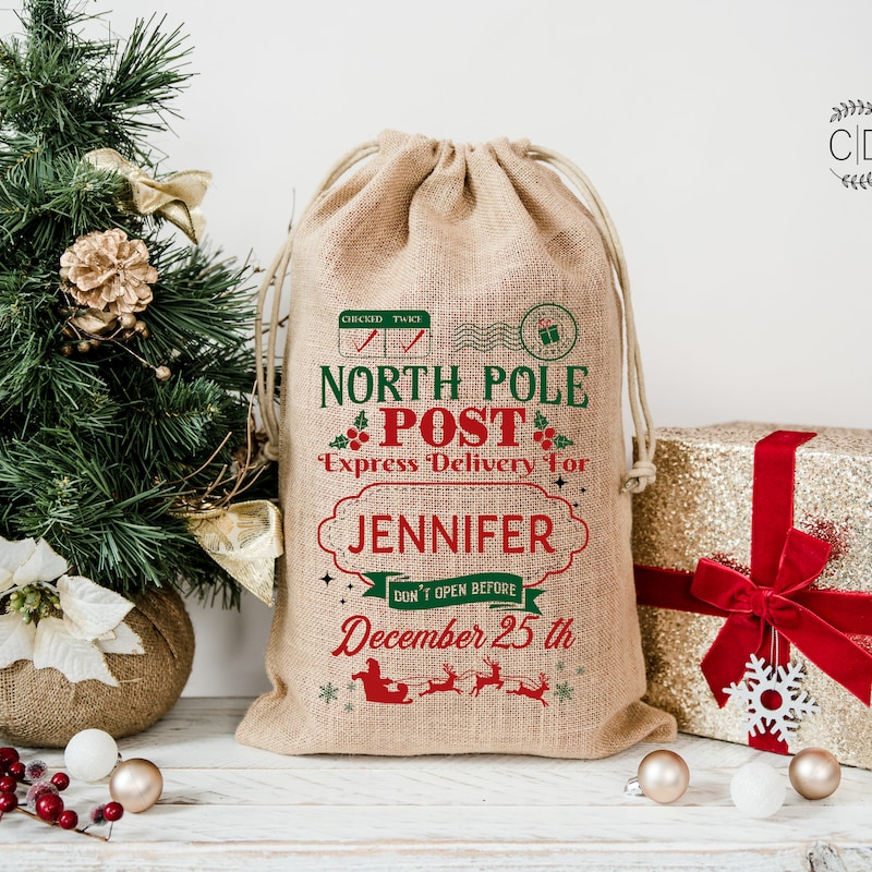 Burlap Santa - Etsy