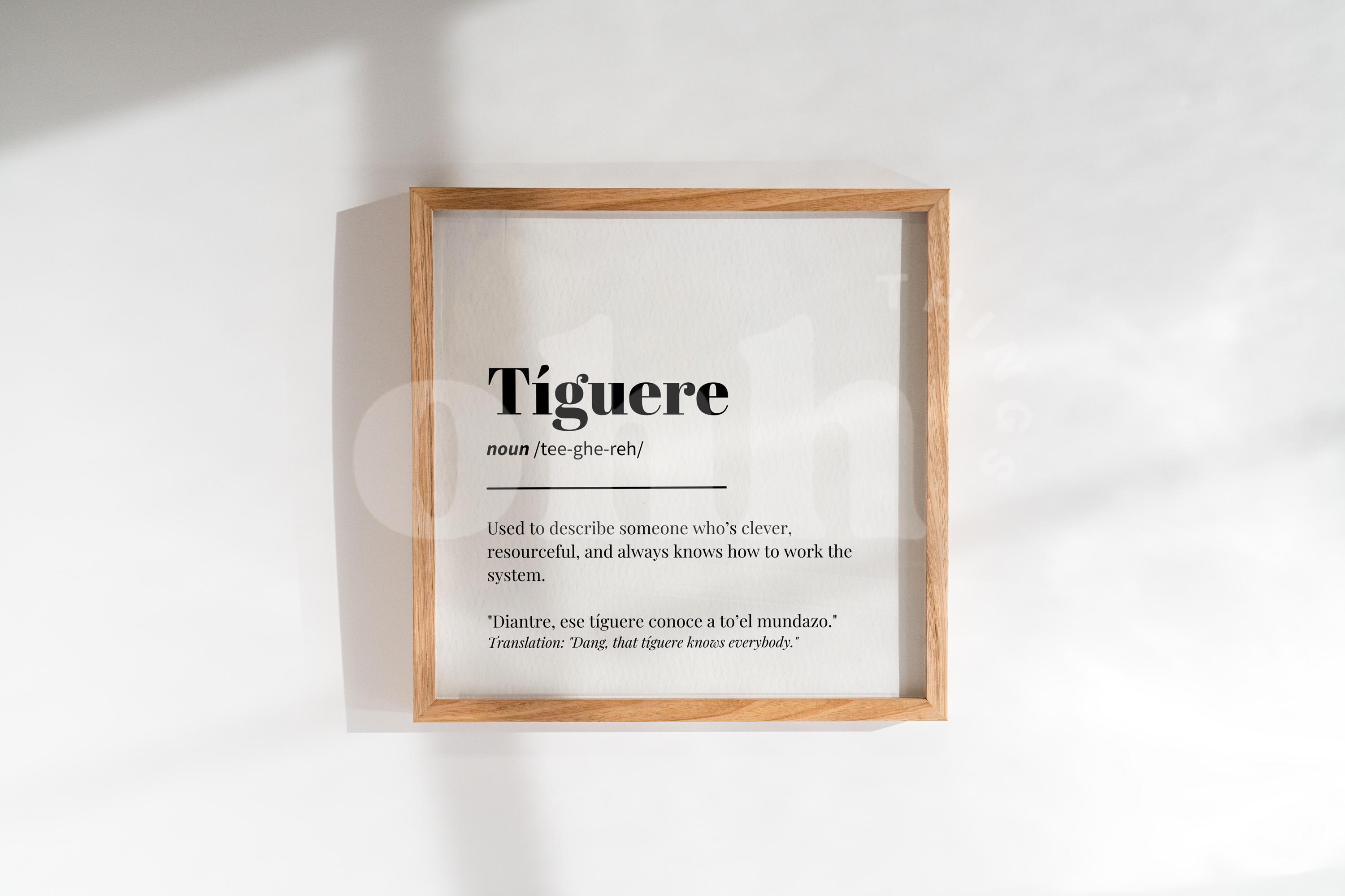 Custom Definition Poster | Aesthetic Latinx Slang Wall Art | Classy ...