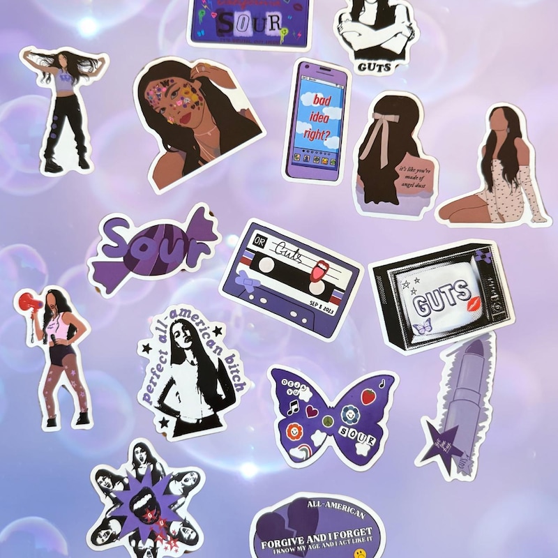 Olivia Rodrigo Stickers - Etsy