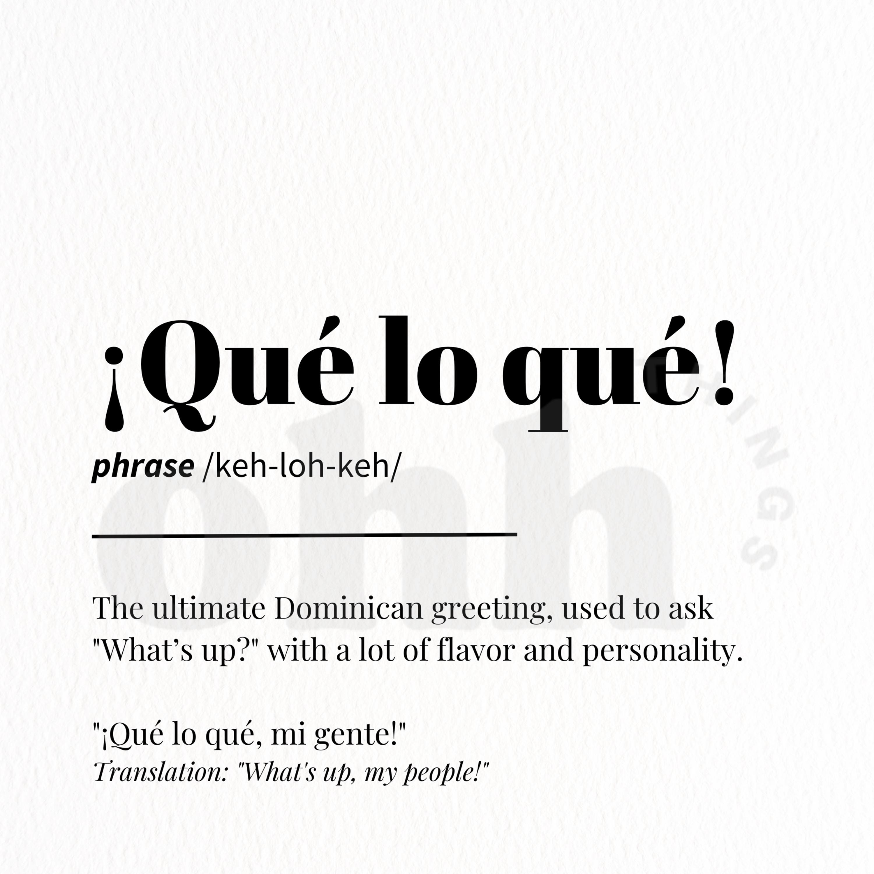 4 Dominican Republic Definition Posters | Aesthetic Slang Wall Art ...