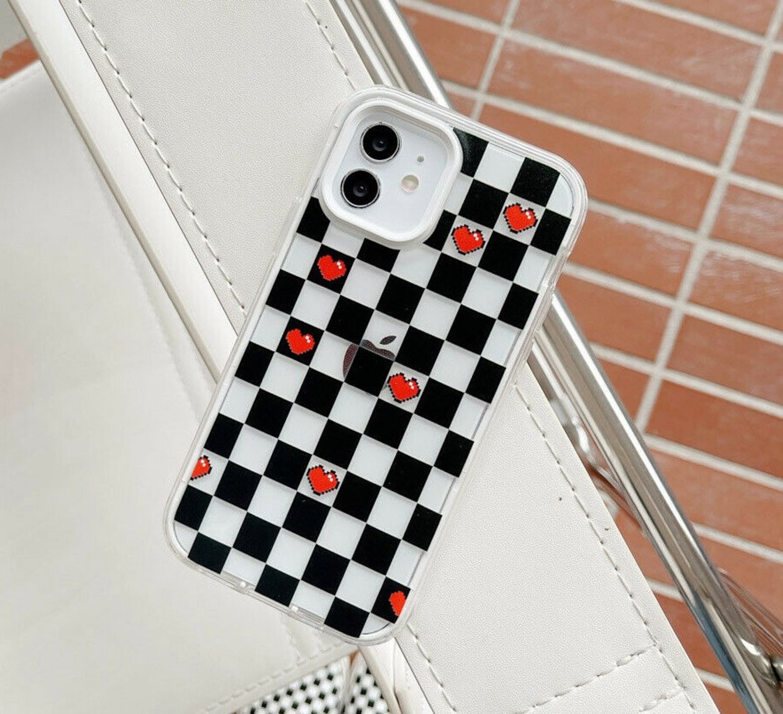 Checkers Trendy Cute Protective Shockproof iPhone 12 Case iPhone XR ...