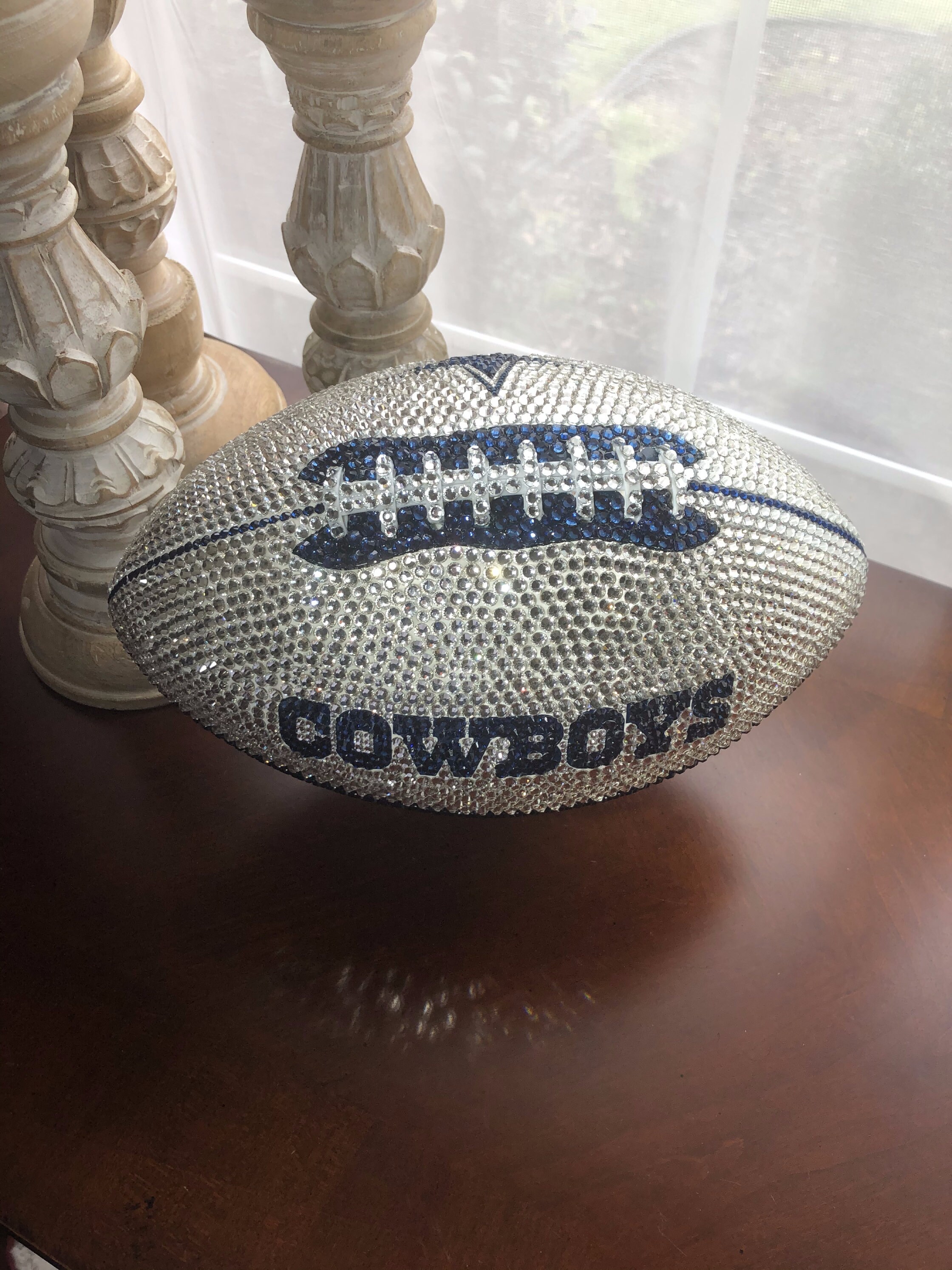 Blinged Out Full Size Dallas Cowboys Rhinestone Football - Etsy
