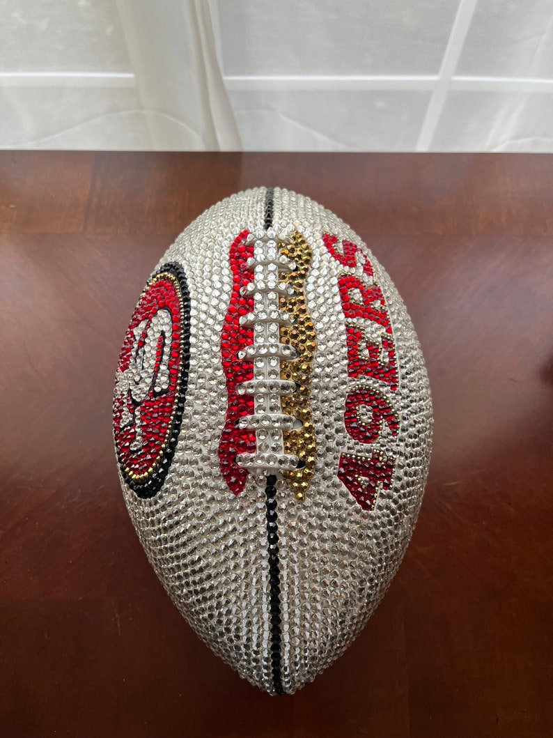 Blinged Out Full Size San Francisco 49ers Rhinestone Football - Etsy