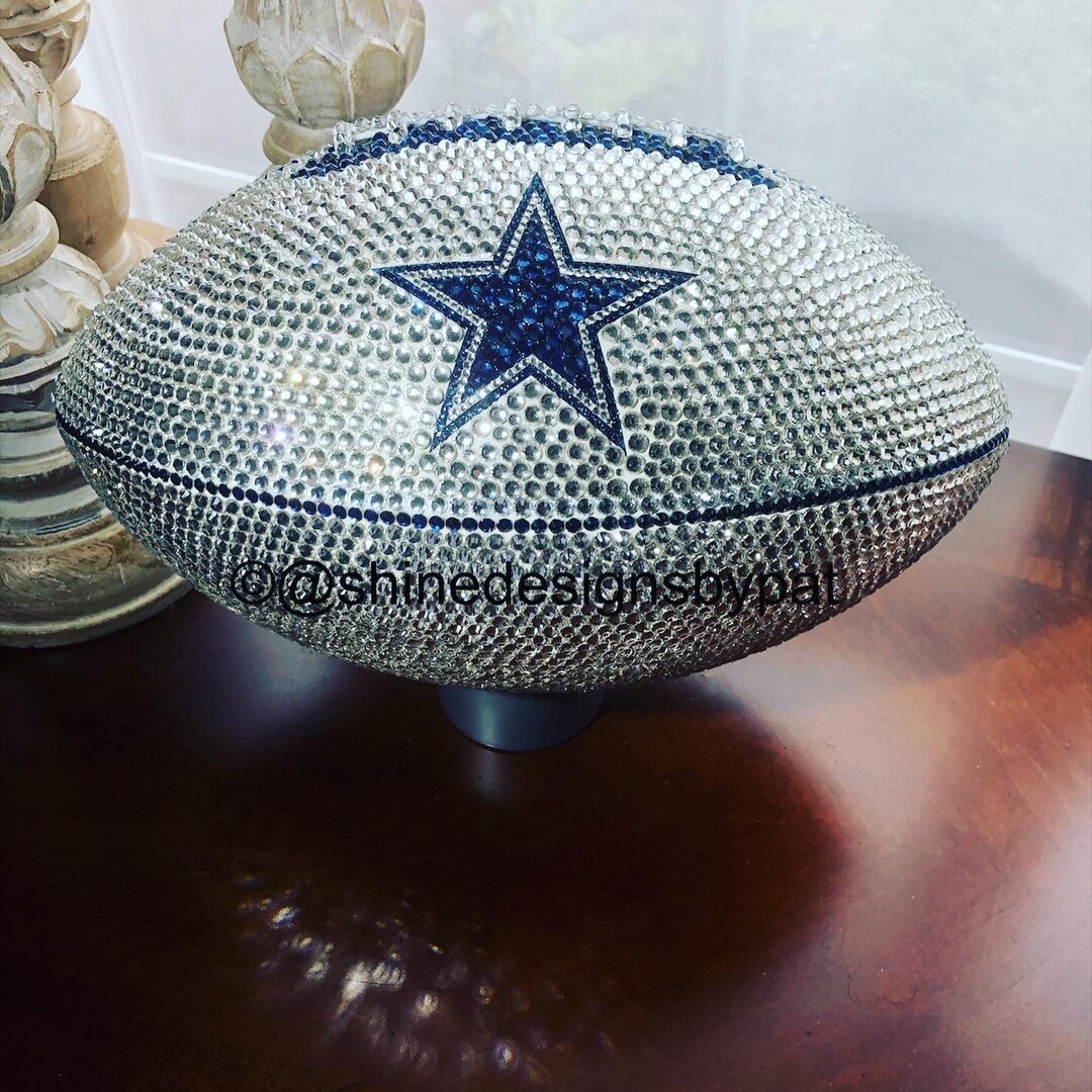 Blinged Out Full Size Dallas Cowboys Rhinestone Football - Etsy