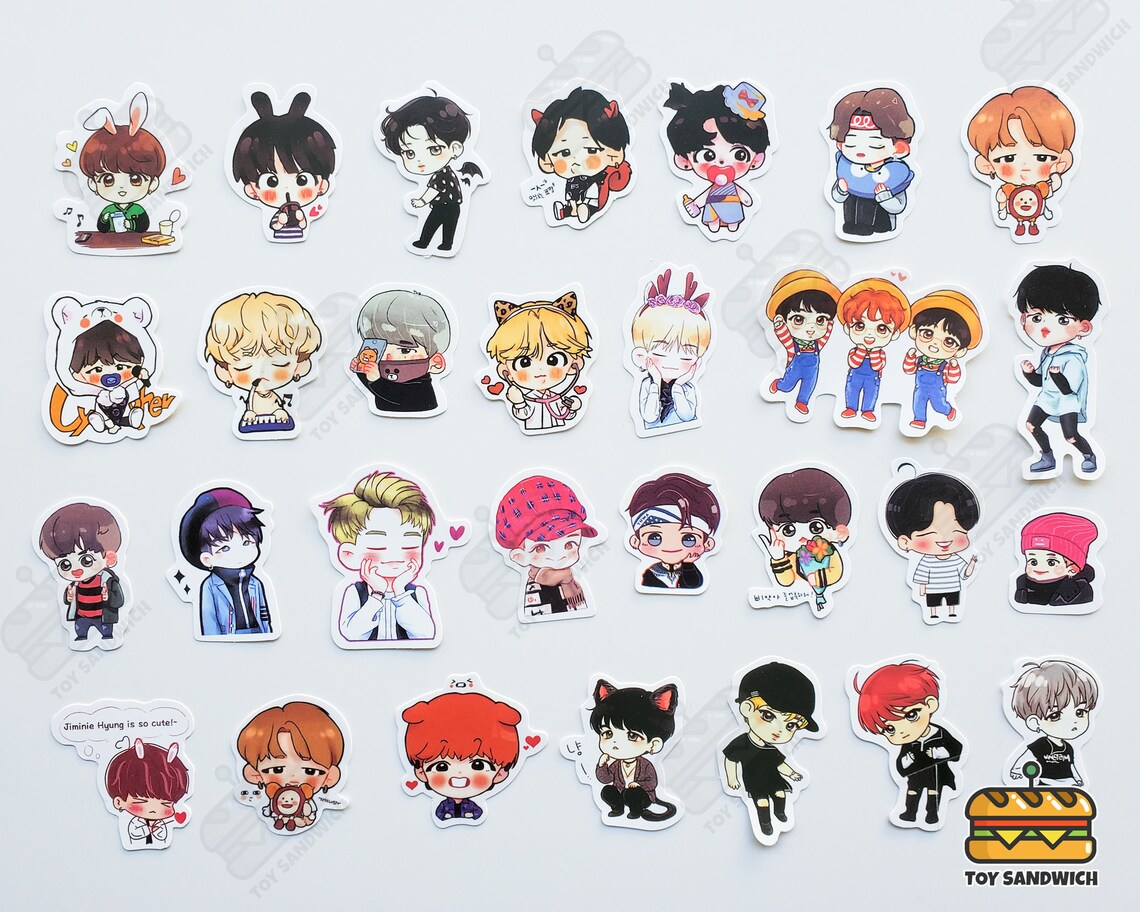100 pcs BTS Stickers Pack Kpop Stickers BTS | Etsy