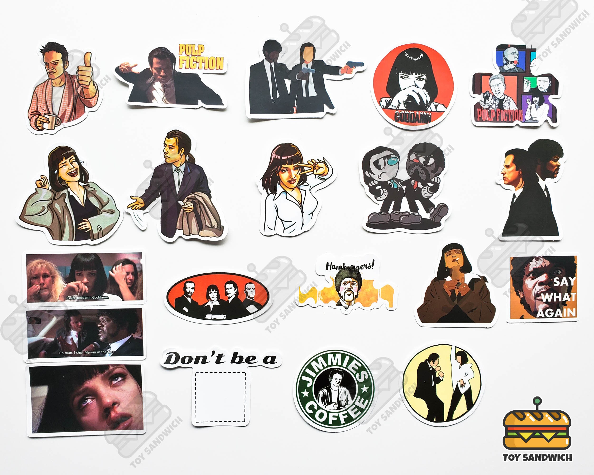50 piezas Pulp Fiction Sticker Pack / Mia Wallace | Etsy