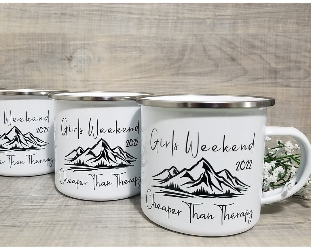 Girls Trip Mug, Mountain Camp Mug, Funny Camping Mug, Friends Coffee ...