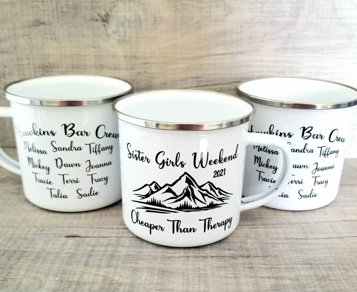 Girls Trip Mug Mountain Camp Mug Funny Camping Mug Friends | Etsy
