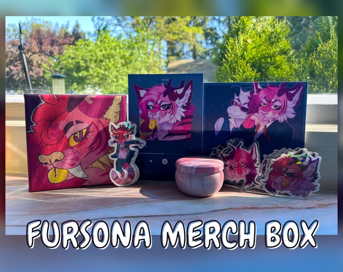 Custom Fursona Merch Box - Etsy