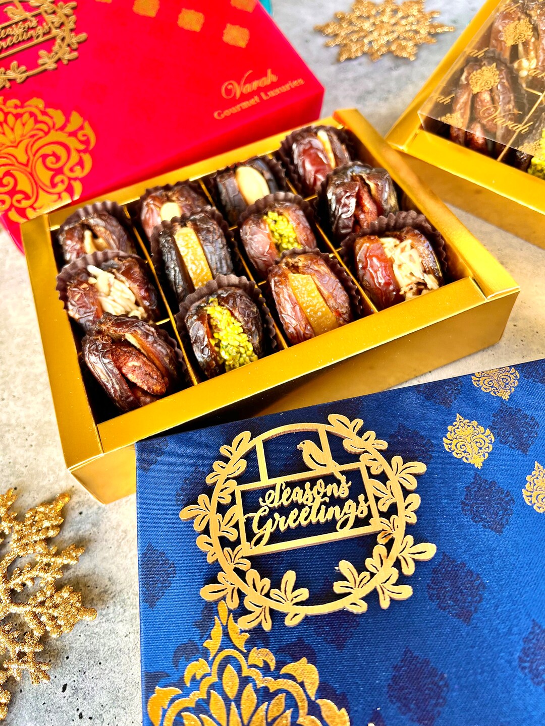 Premium Stuffed Medjool Dates Holiday Gift Box - Etsy